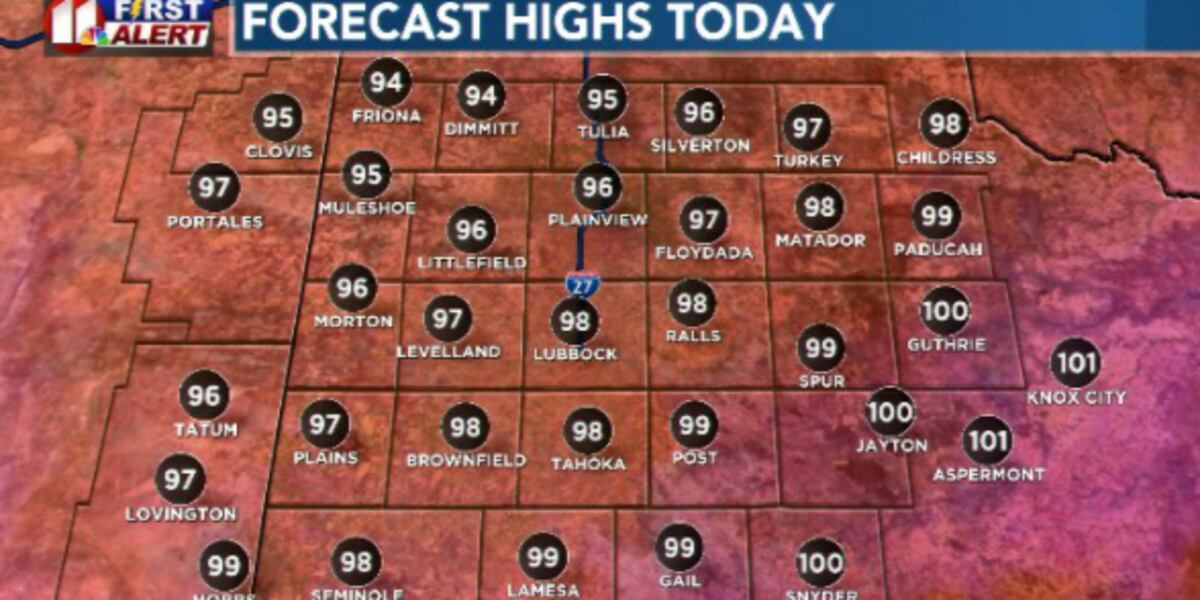 Barely avoiding triple digits Wednesday Barely avoiding triple digits Wednesday